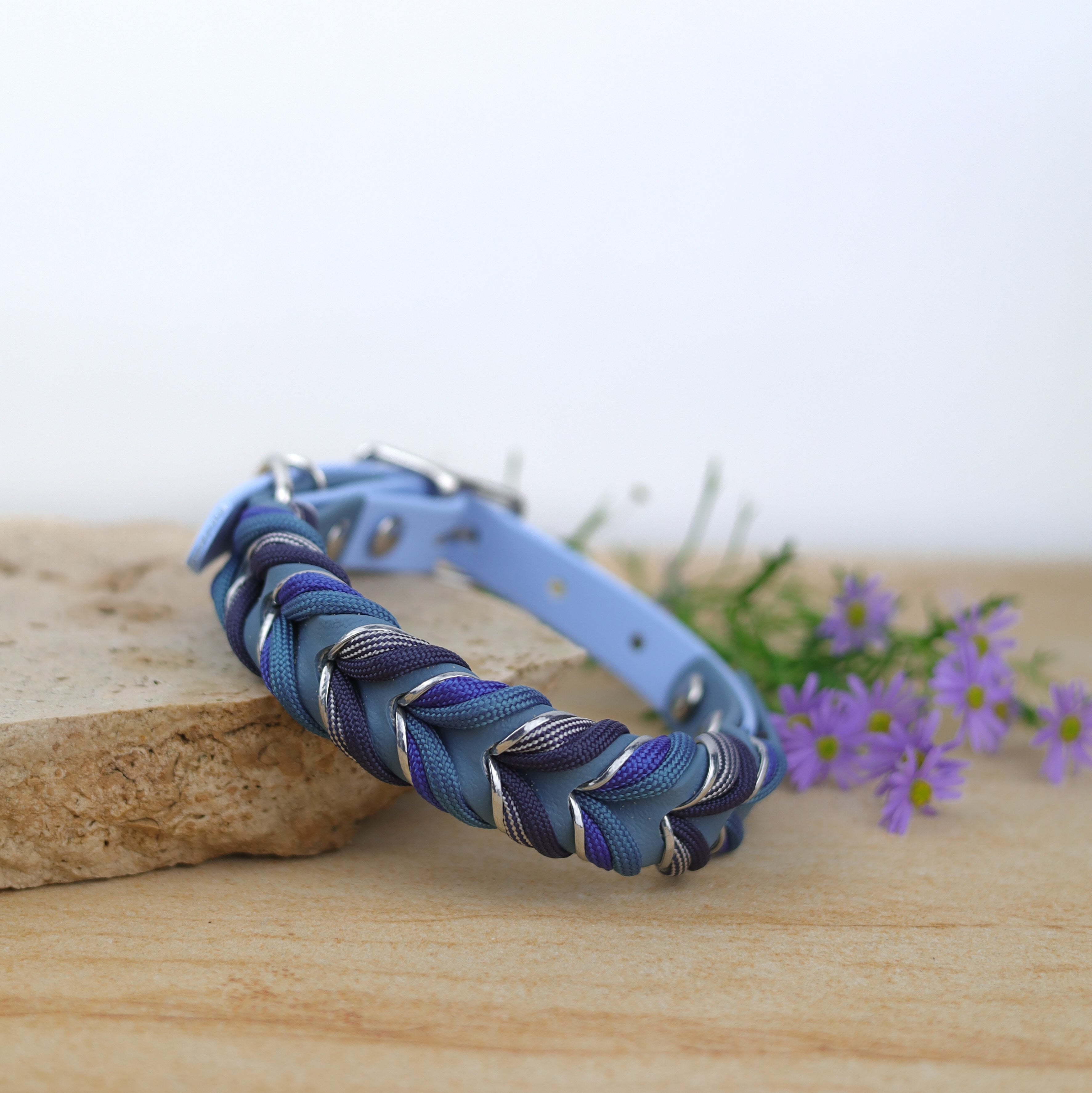 Braided paracord/ BioThane collar – Ruffly Dog